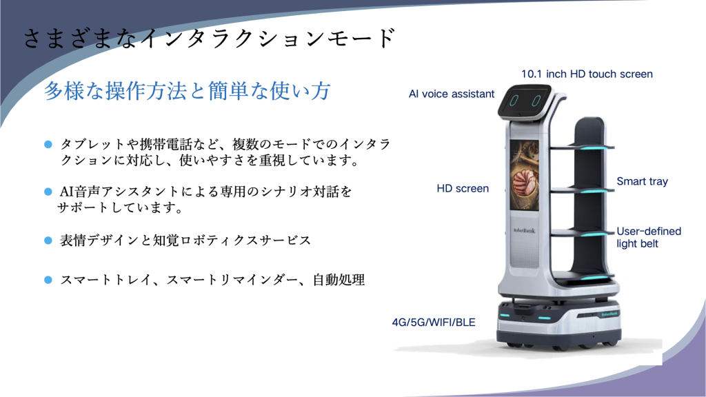 最新の技術によるスマート配膳・配送ロボットRISU-PLUS - RobotBank